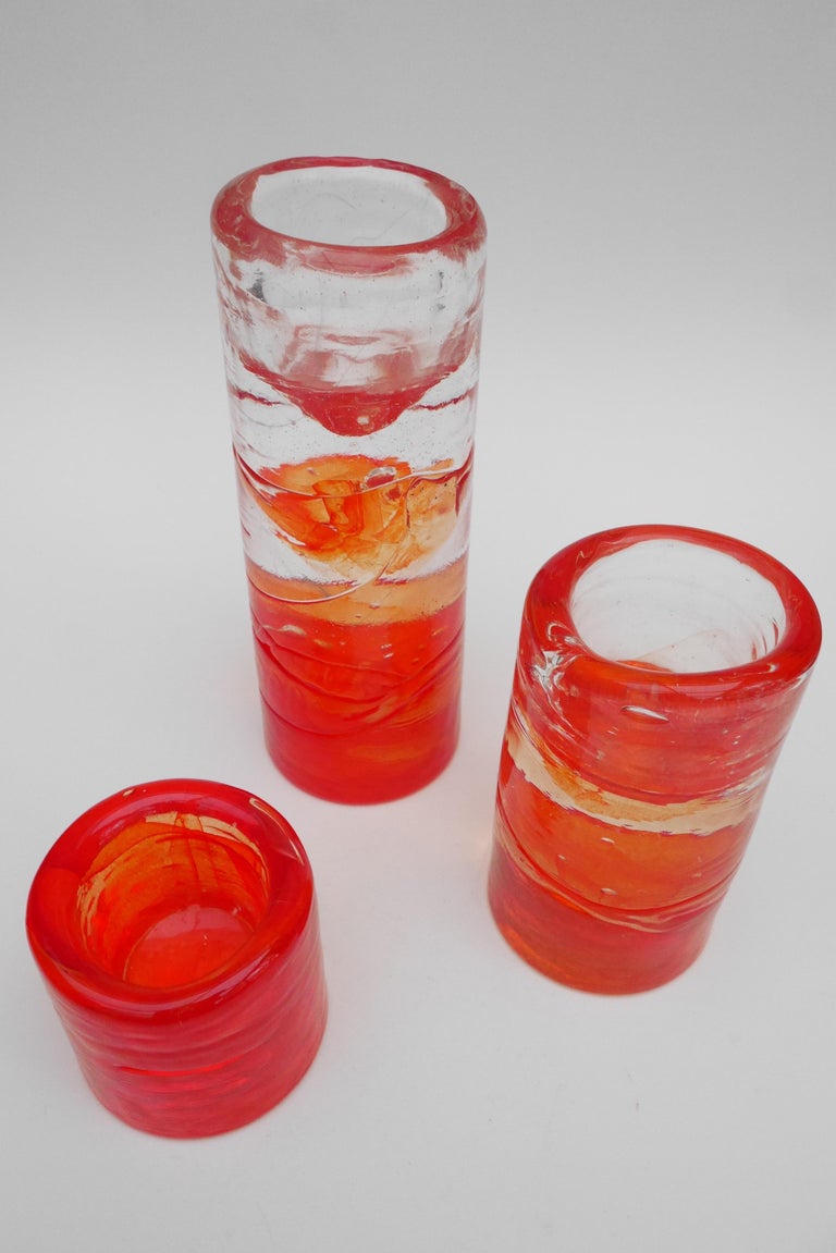 Three Finnish Retro Candle Holders For Sale at 1stDibs