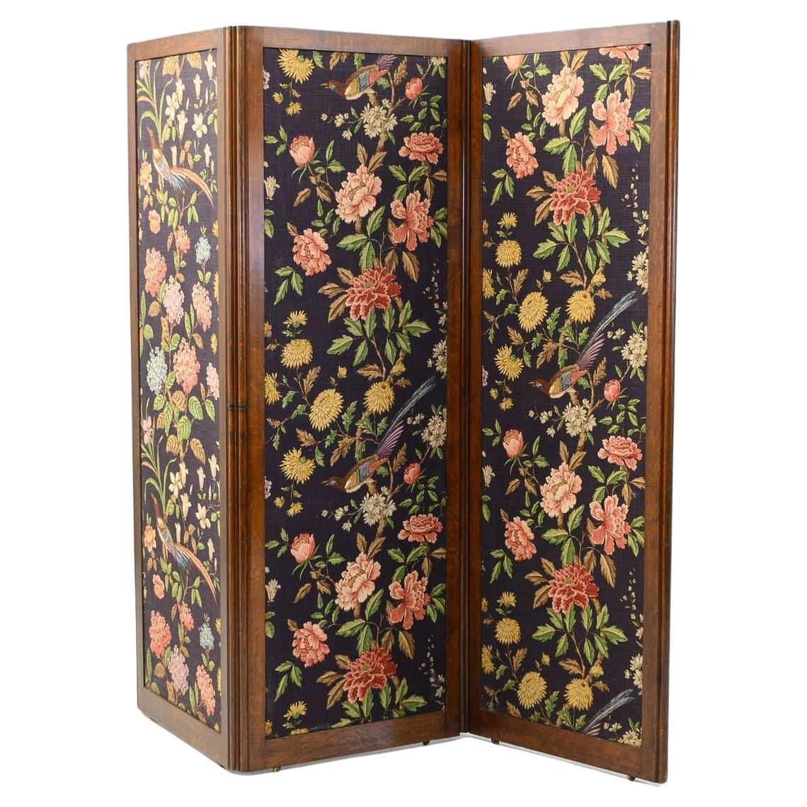 Hand Embroidered Folding Screen Arts and Crafts Era circa 1910s For ...