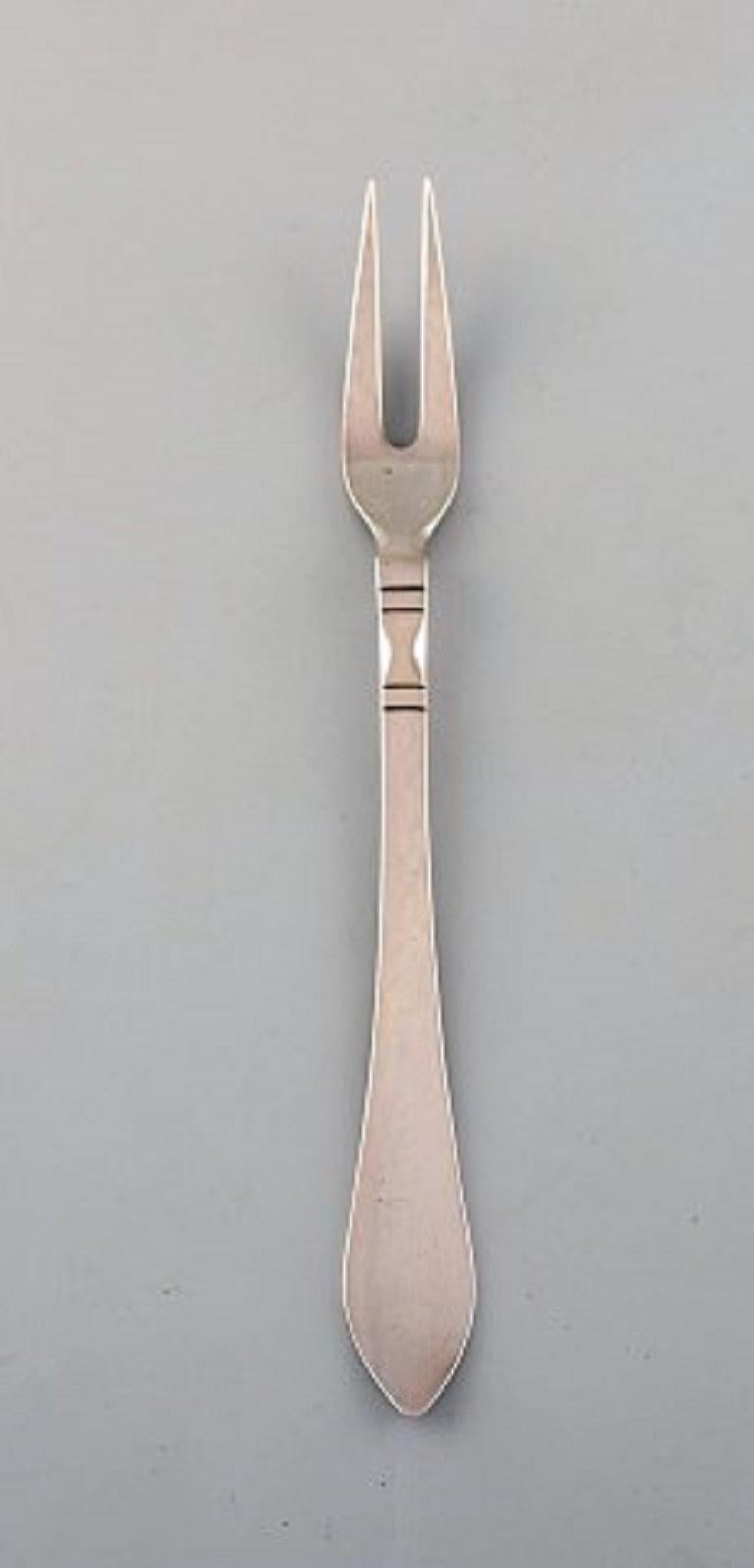 Three Georg Jensen "Continental" Cold Meat Forks in Sterling Silver ...