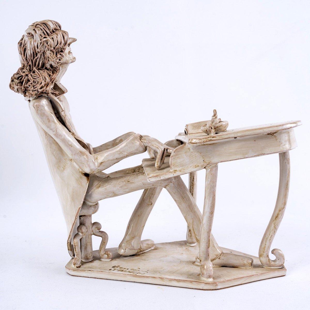 Three Glazed Ceramic Figurines - Dino Bencini - Period: 20th Century at ...