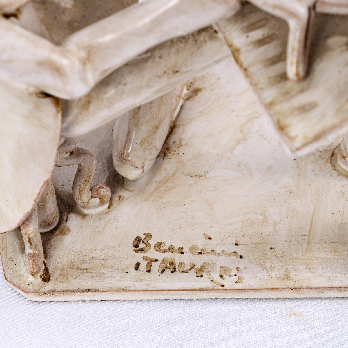 Three Glazed Ceramic Figurines - Dino Bencini - Period: 20th Century at ...