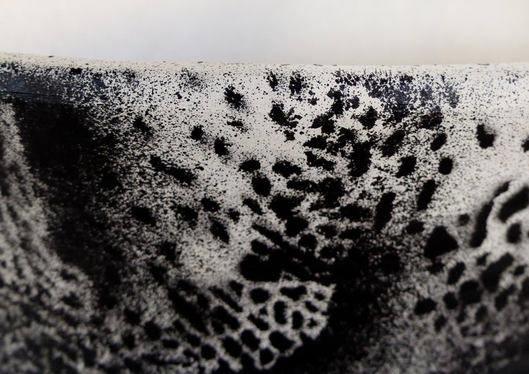 Three Hand Turned Ceramic Black and White Vessels by Ceramicist Gary ...