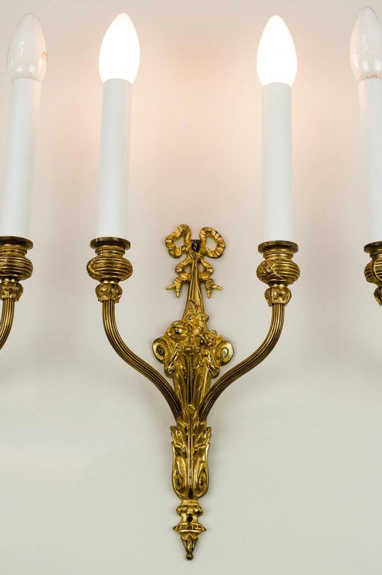 Three Historistic Wall Lamps, circa 1890s For Sale at 1stDibs