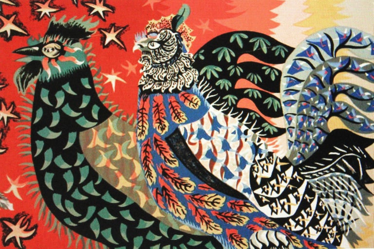 Three Jean Lurcat Colorful Screen Prints at 1stDibs