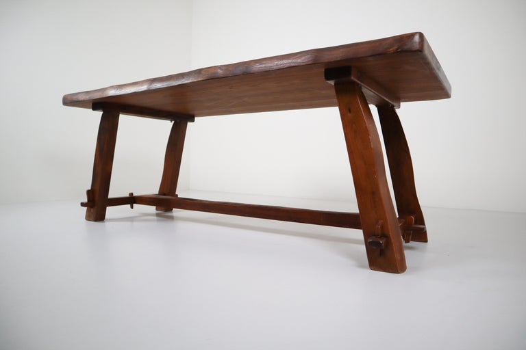 Three Large Robust Sculptural Tables For Sale at 1stDibs