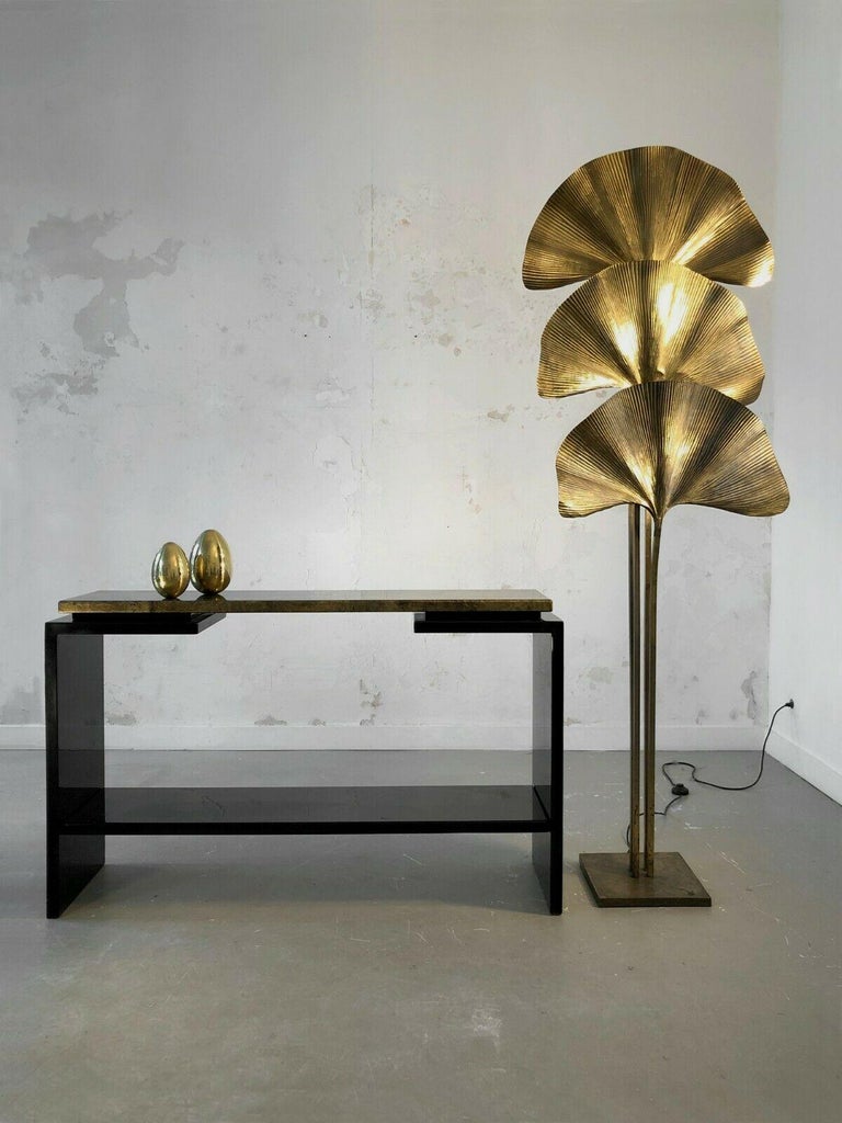 Three-Leaves "Gingko" Floor Lamp by Tommaso Barbi, Ed. Bottega Gadda ...