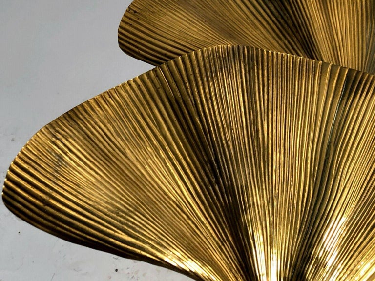 Three-Leaves "Gingko" Floor Lamp by Tommaso Barbi, Ed. Bottega Gadda ...