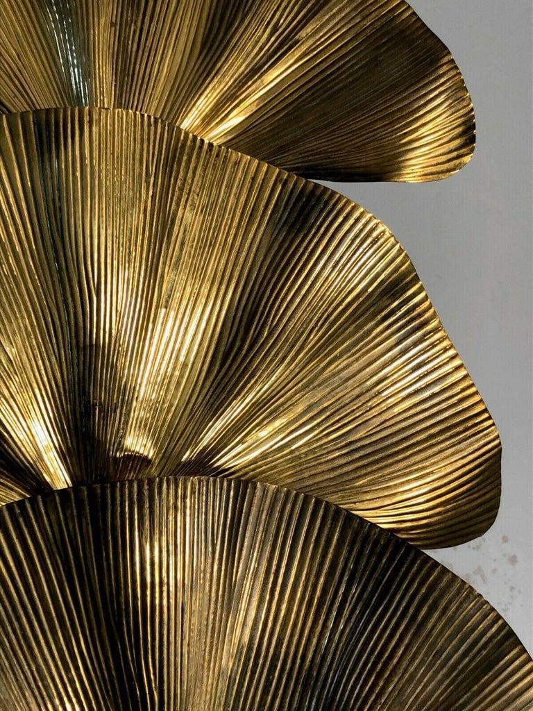 Three-Leaves "Gingko" Floor Lamp by Tommaso Barbi, Ed. Bottega Gadda ...