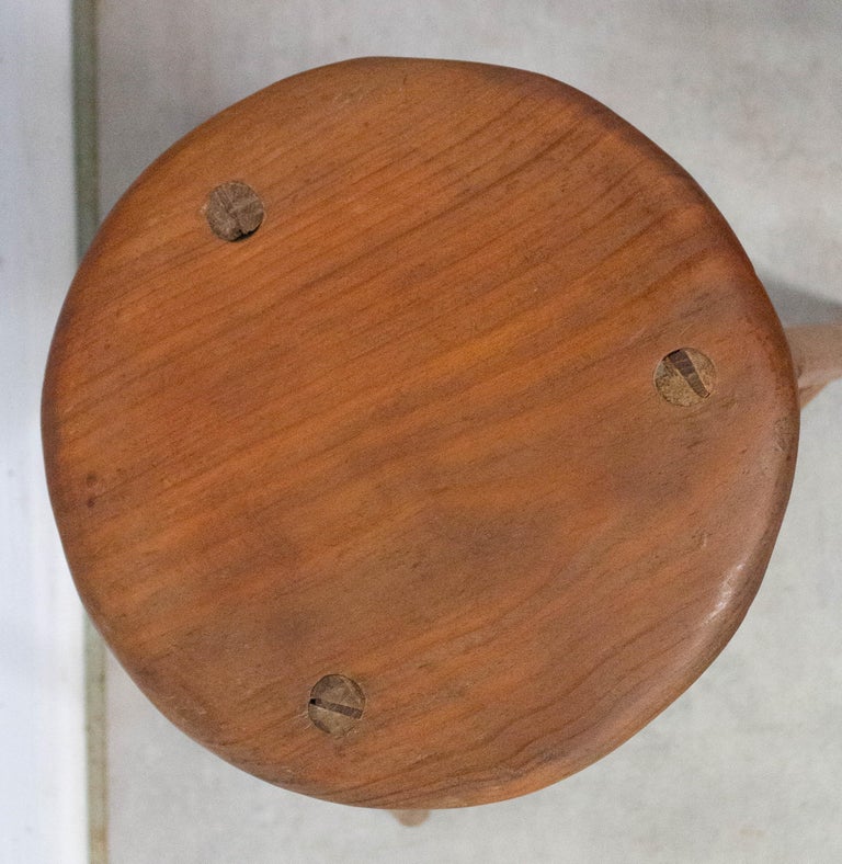Three-Leg Acacia Stool or Milking Stool Midcentury French For Sale at ...