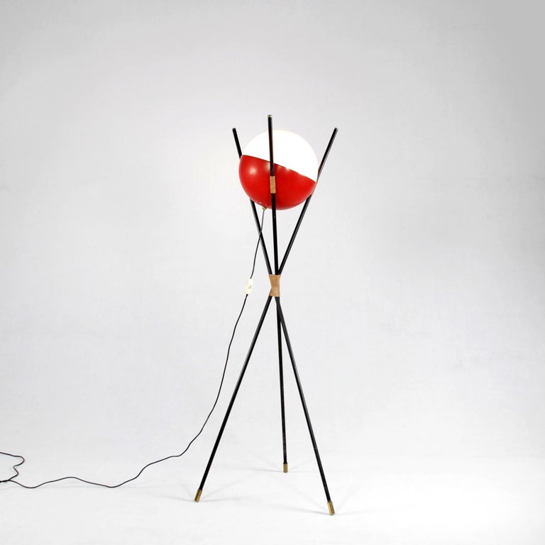 Three-Legged Lamp, Design and Manufacturing by Stilnovo, Italy, 1950s ...