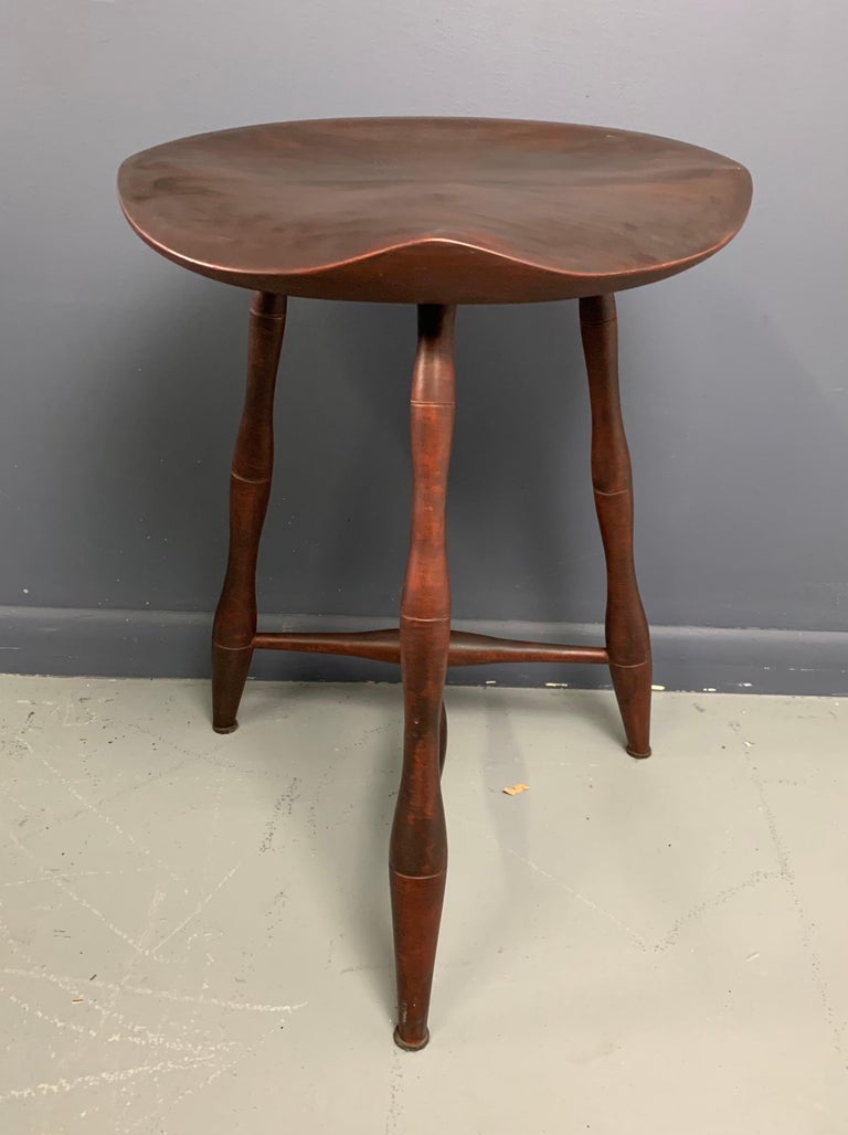 Three-Legged Stool by Studio Woodworker John W Los For Sale at 1stDibs