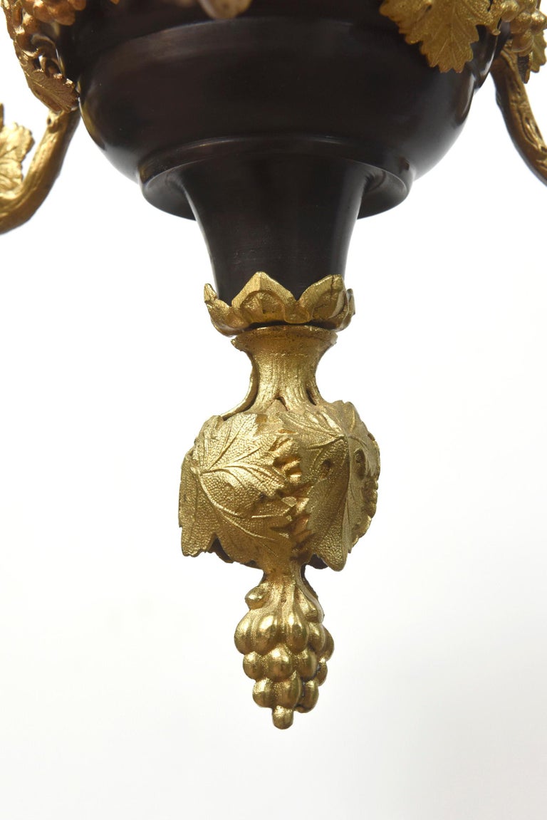 Three Light Henry Hooper Oil Chandelier For Sale at 1stDibs