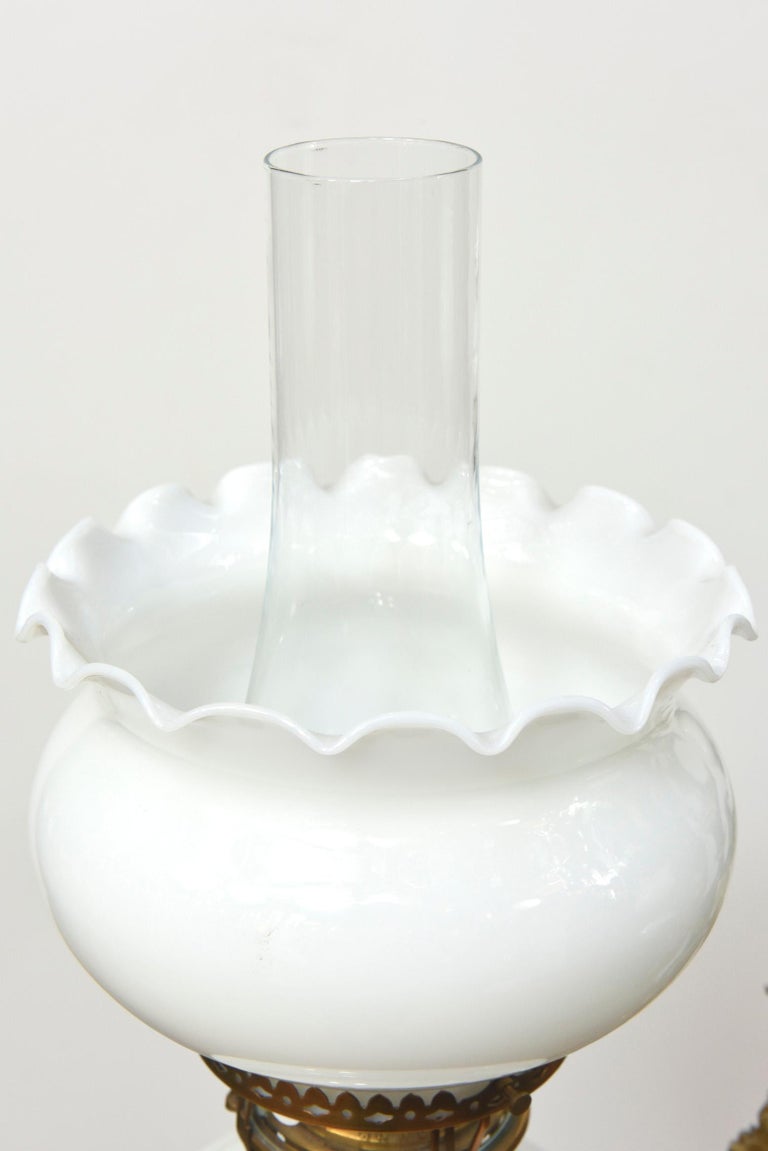 Three Light Henry Hooper Oil Chandelier For Sale at 1stDibs