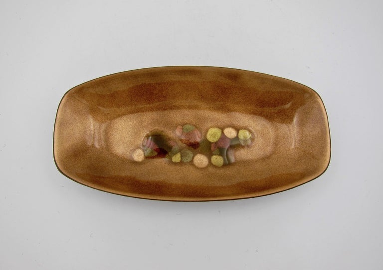 Three Mid-Century Modern Enamel on Copper Trays at 1stDibs