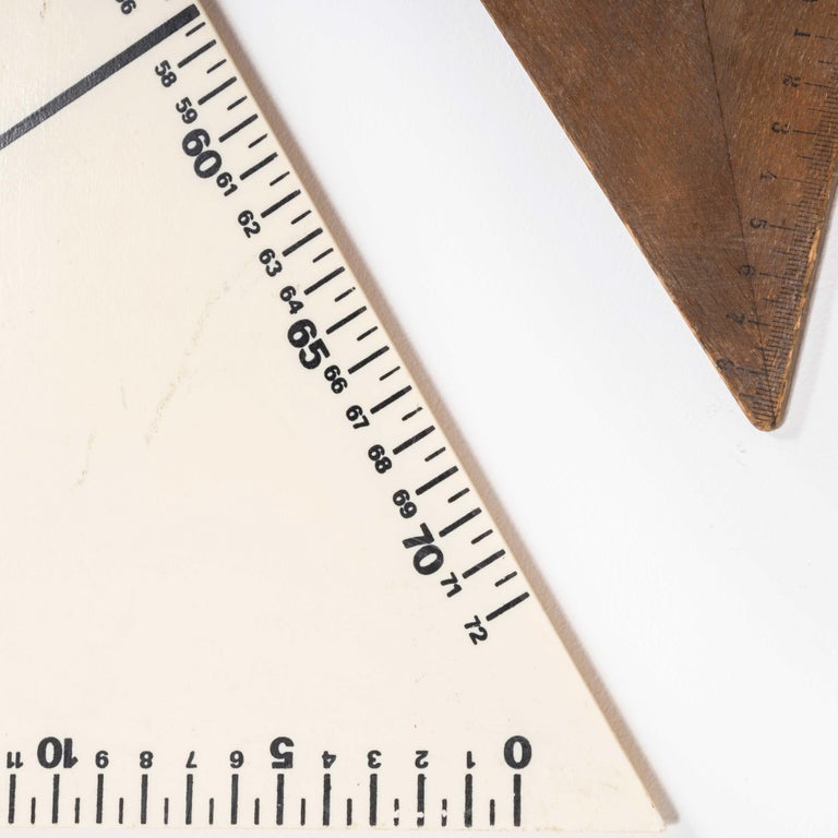 Three Oversize Teaching, Blackboard Triangles For Sale at 1stDibs