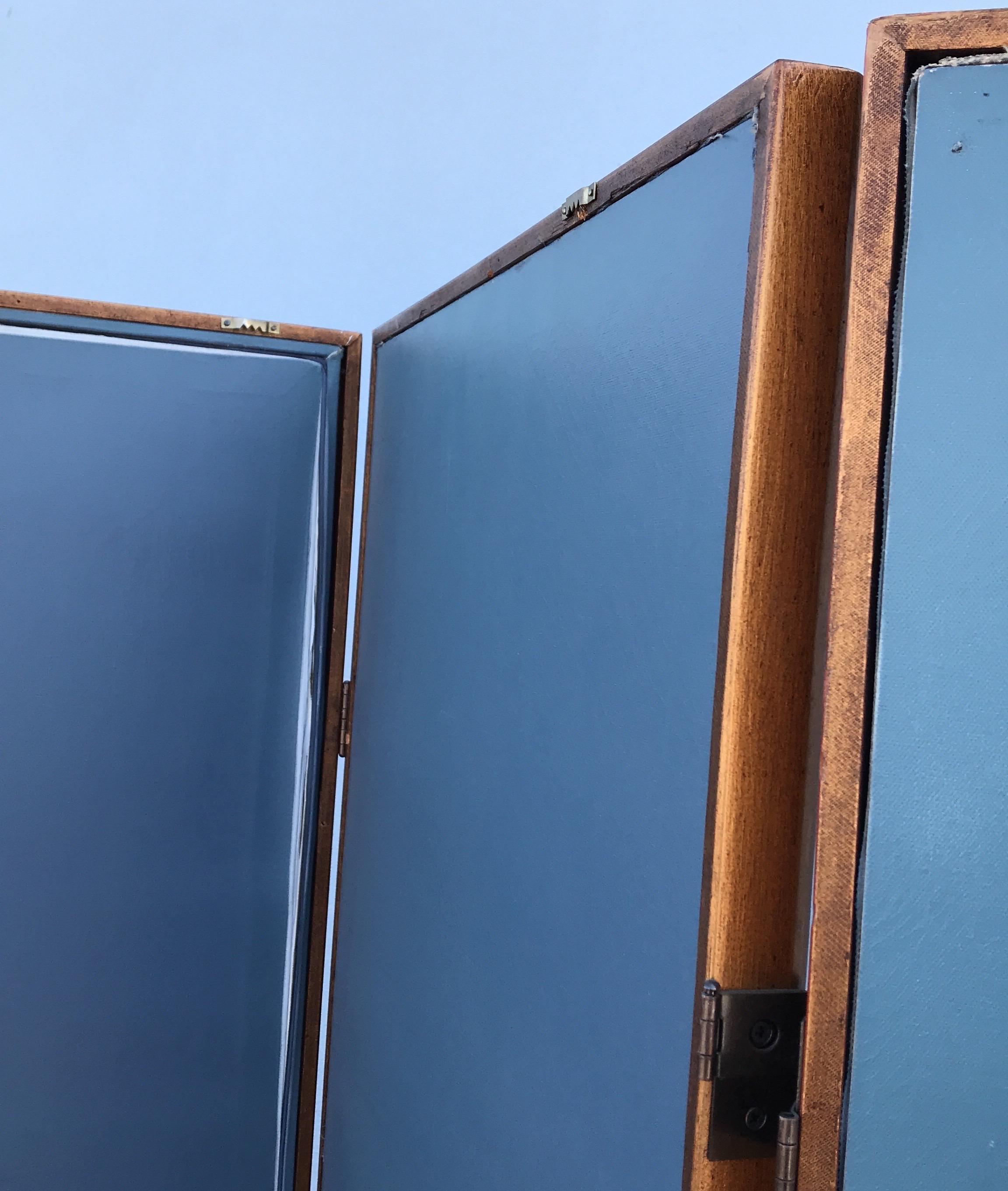 Three-Panel Painted Japanese Screen at 1stDibs | japanese panel ...