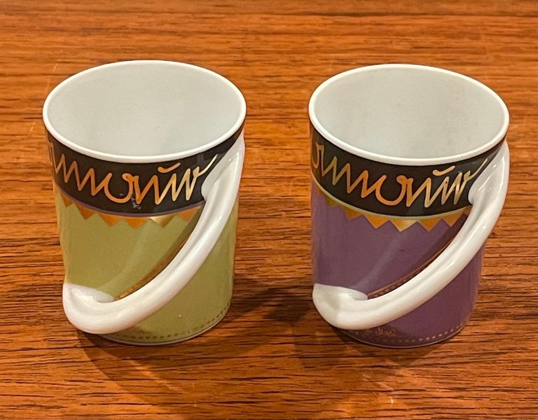 Three Piece Post-Modern "Love Cups" Set by Katja Marzahn for Rosenthal ...