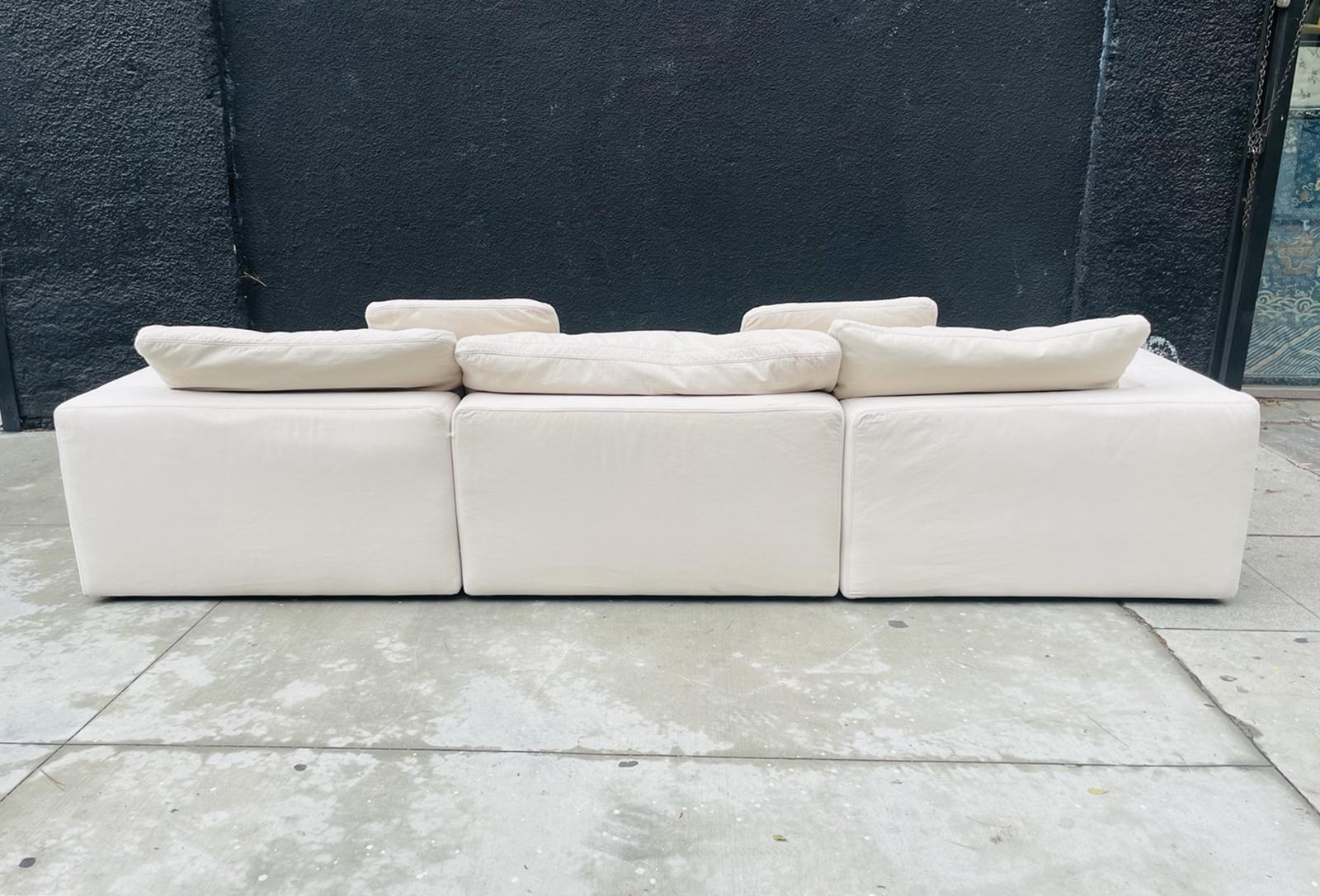 Three Piece Sectional Sofa in the Modern Style at 1stDibs