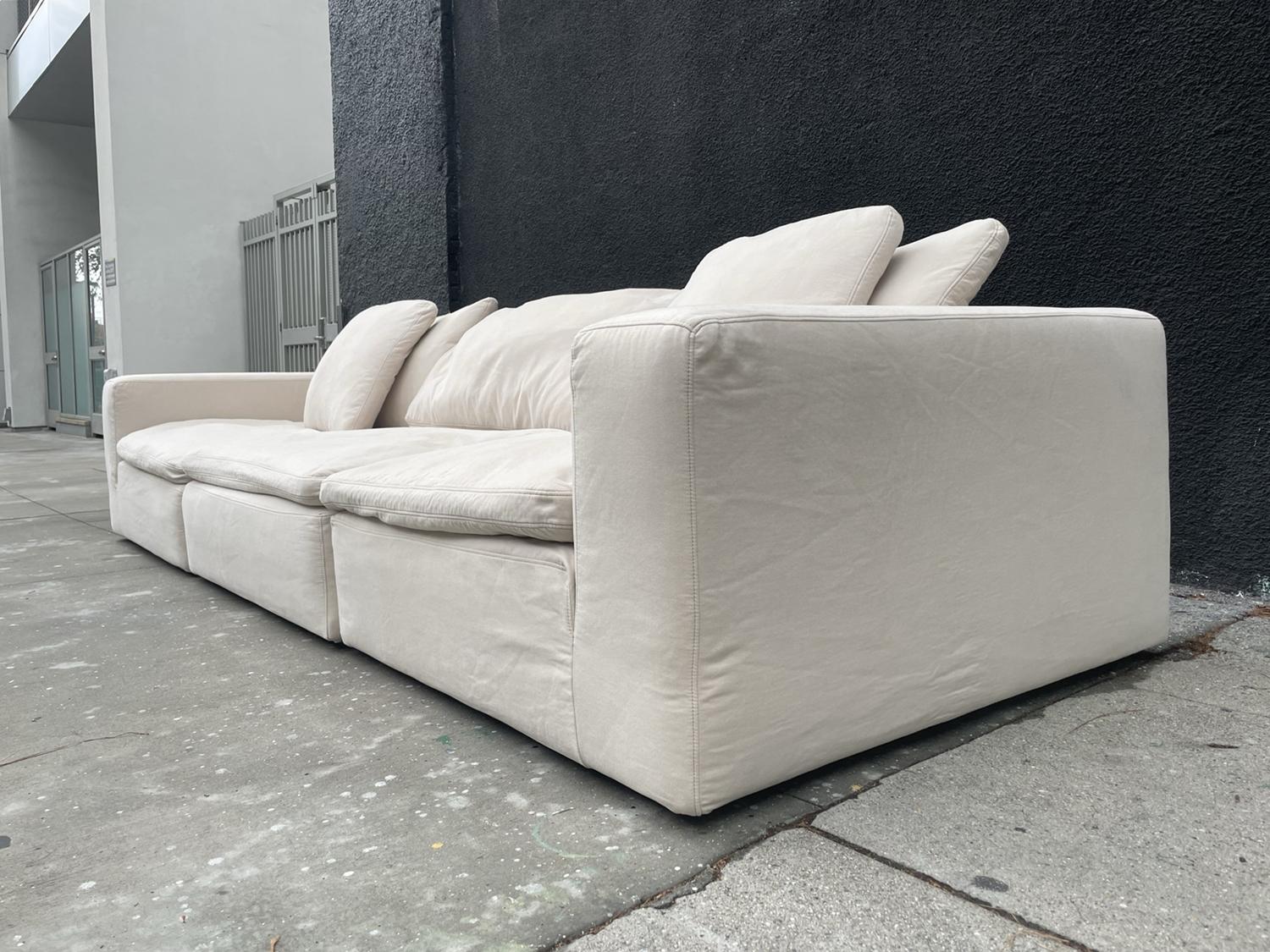 Three Piece Sectional Sofa in the Modern Style at 1stDibs