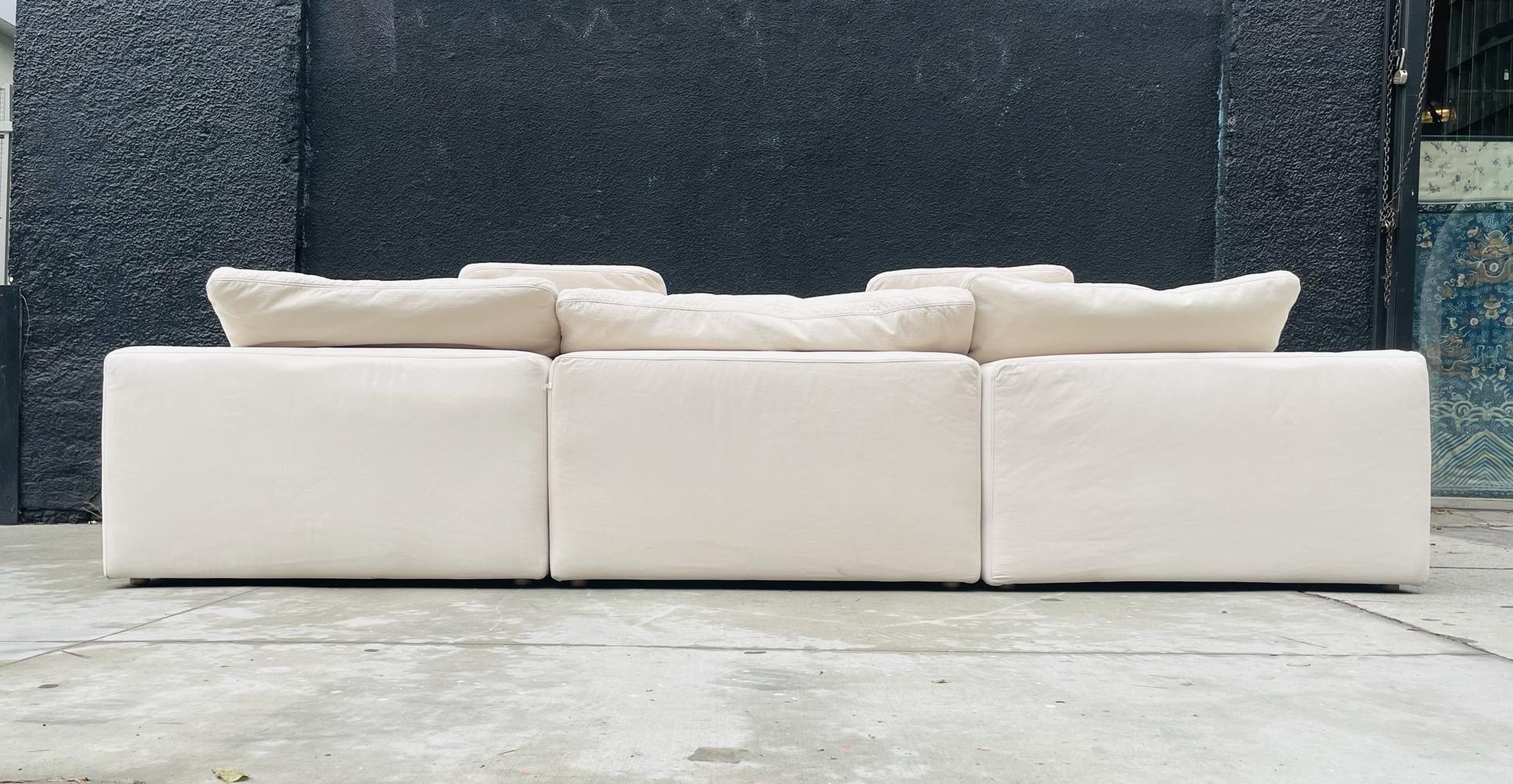 Three Piece Sectional Sofa in the Modern Style at 1stDibs