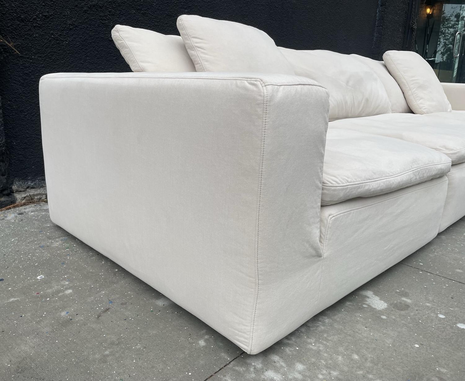 Three Piece Sectional Sofa in the Modern Style at 1stDibs