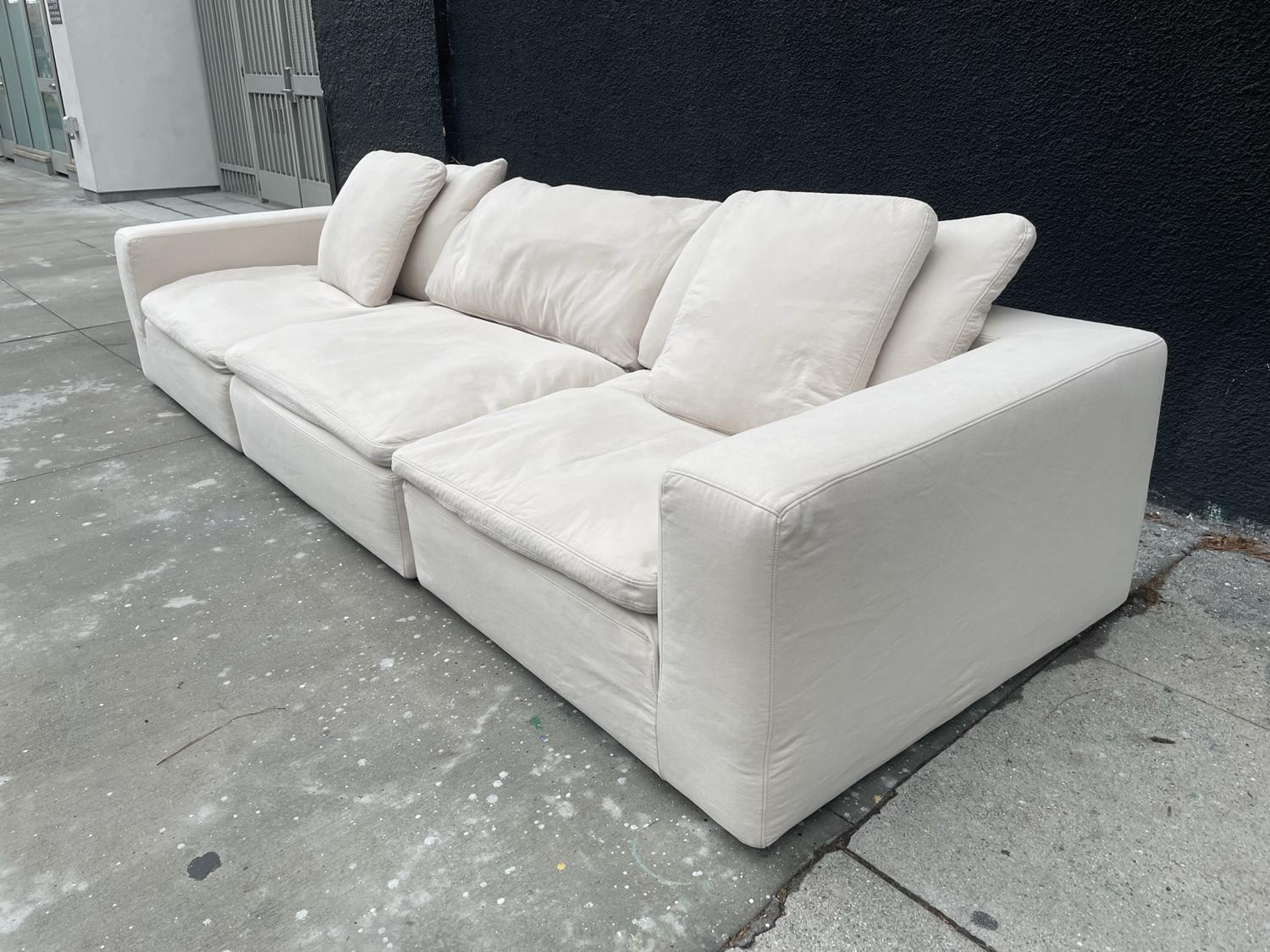 Three Piece Sectional Sofa in the Modern Style at 1stDibs