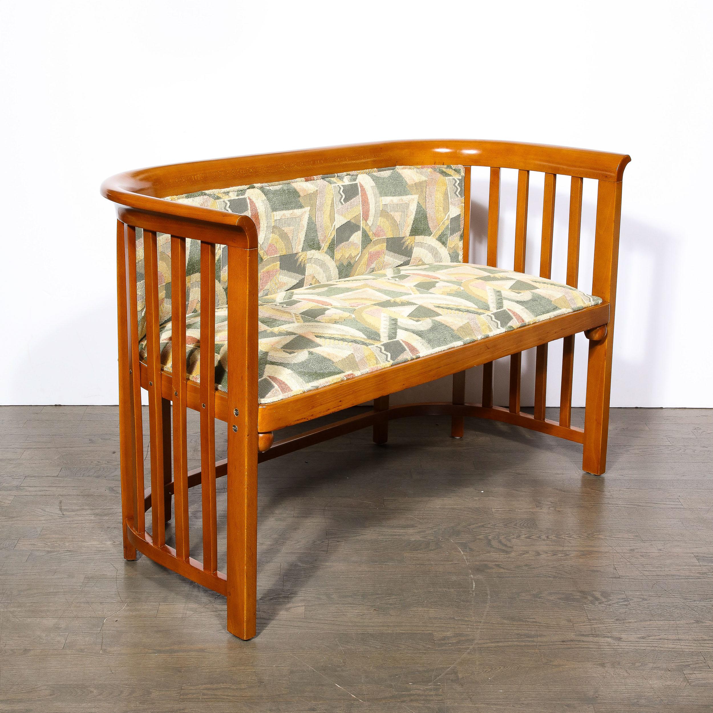 Three Piece Set by Josef Hoffmann w/ Beech Frame and Clarence House ...