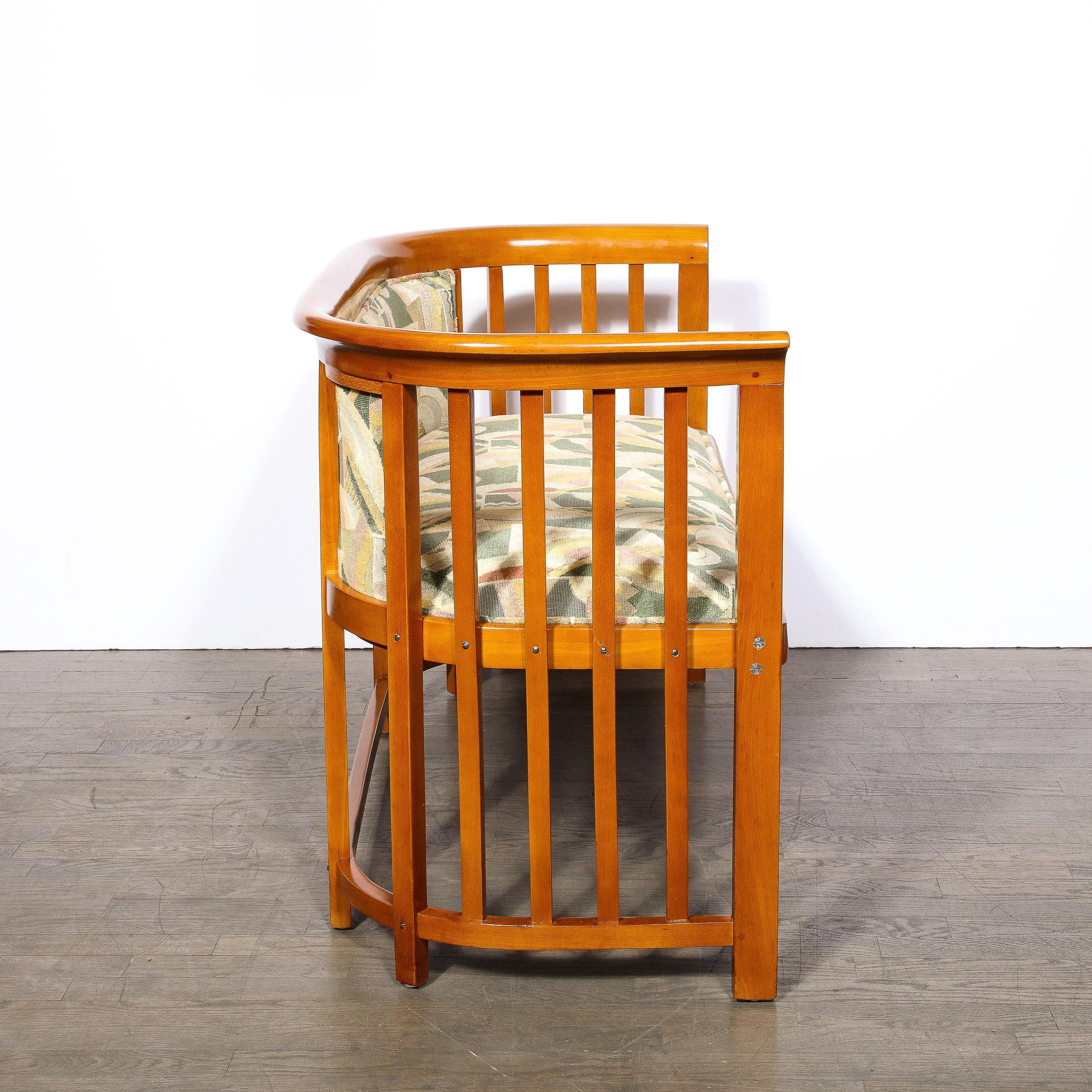 Three Piece Set by Josef Hoffmann w/ Beech Frame and Clarence House ...