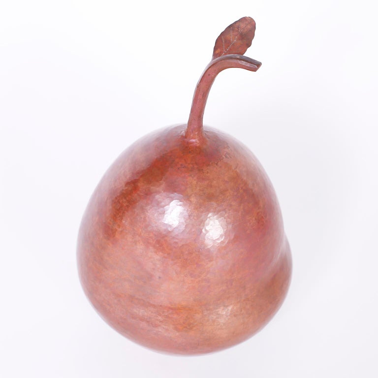 Two Pieces of Hand Hammered Copper Fruit For Sale at 1stDibs | three ...