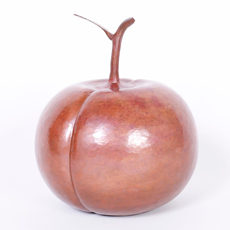 Two Pieces of Hand Hammered Copper Fruit For Sale at 1stDibs | three ...
