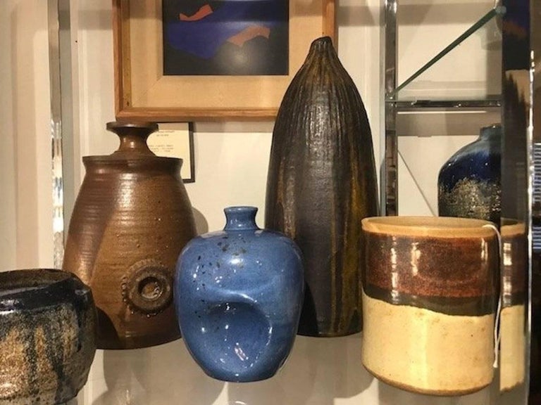 Three pieces of Mid Century Modern Pottery For Sale at 1stDibs