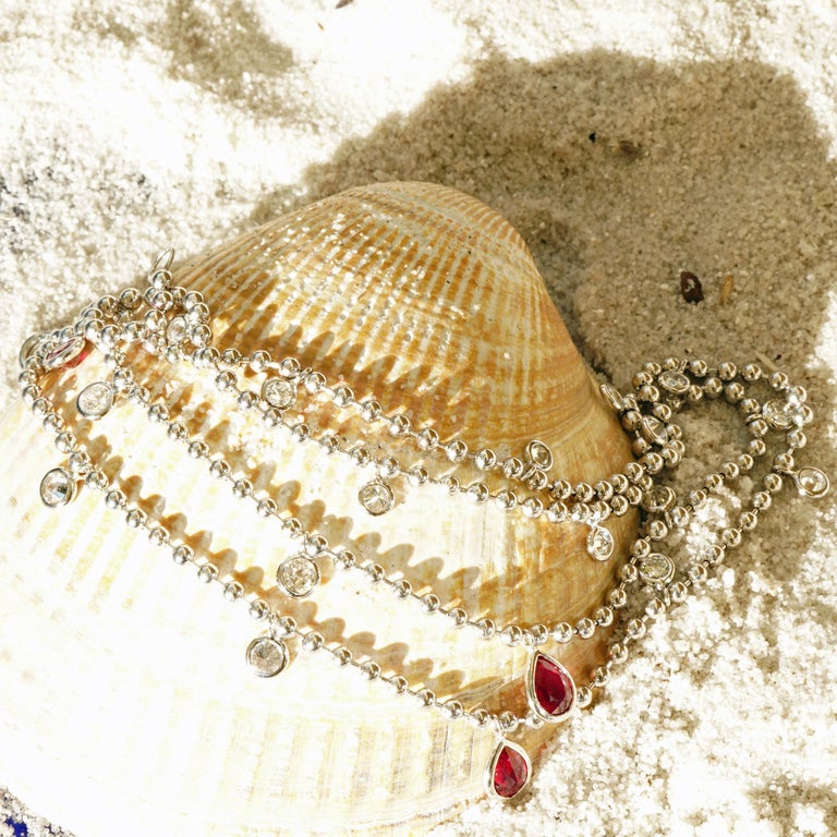 1.26 ct Pigeon Blood Ruby and Diamonds Amazing Necklace Synonym Colors ...