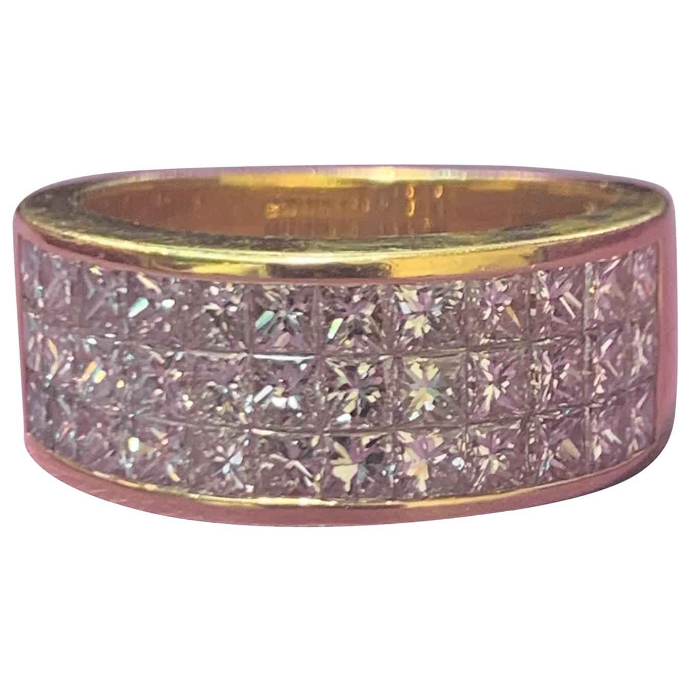 Three-Row Men's Ruby Ring at 1stDibs