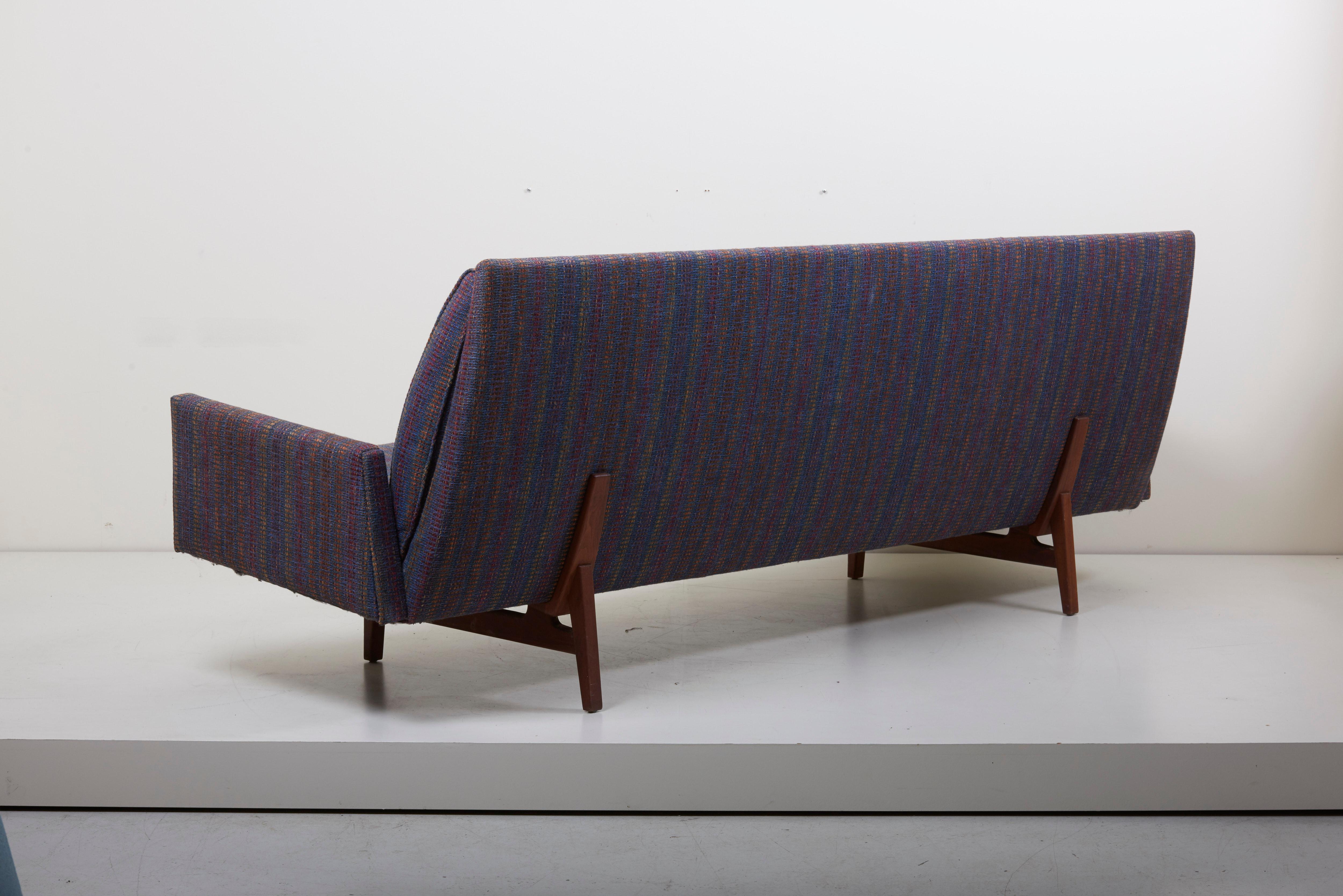 Three-Seat Jens Risom Sofa for Risom Design Inc multicolored fabric ...