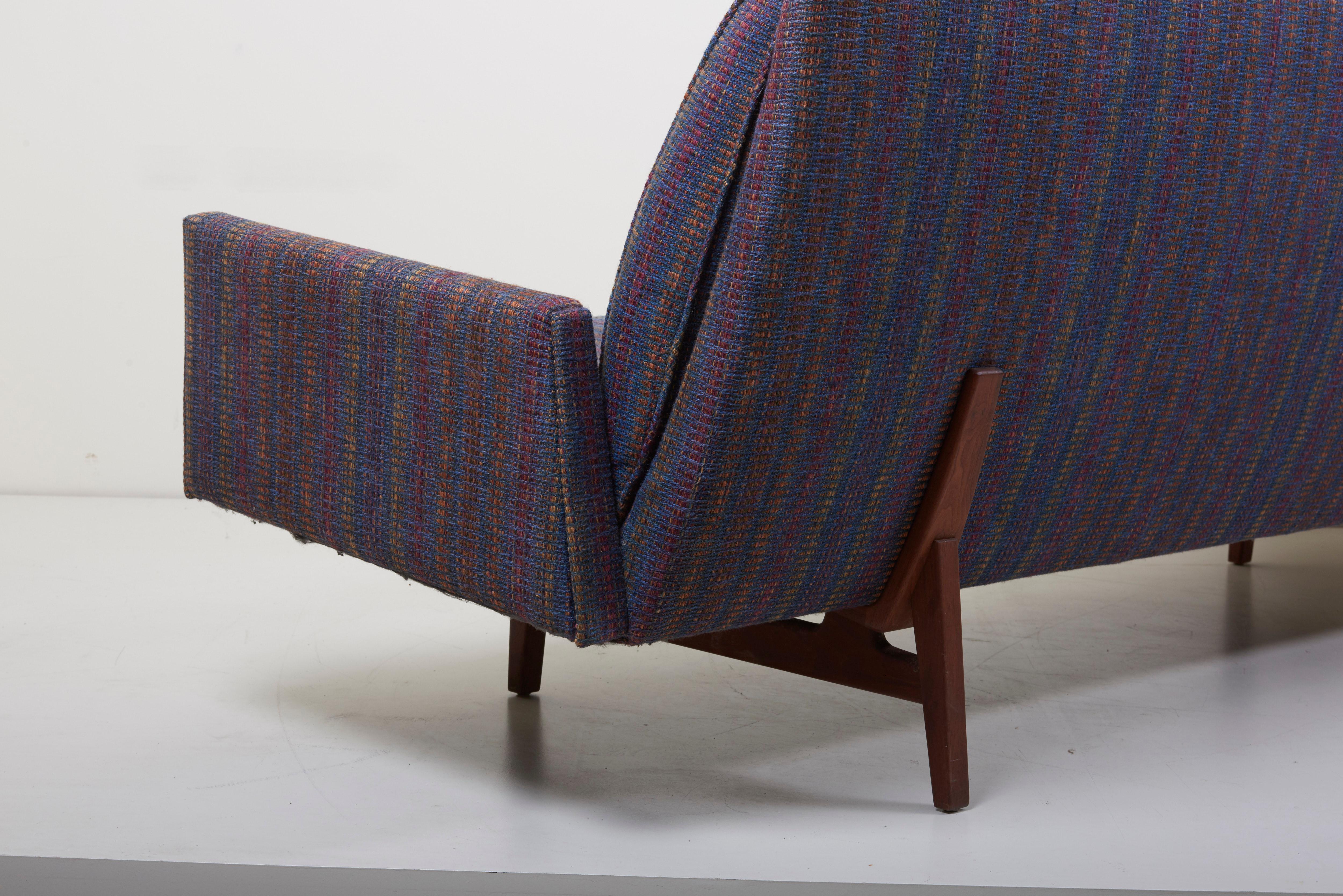 Three-Seat Jens Risom Sofa for Risom Design Inc multicolored fabric ...