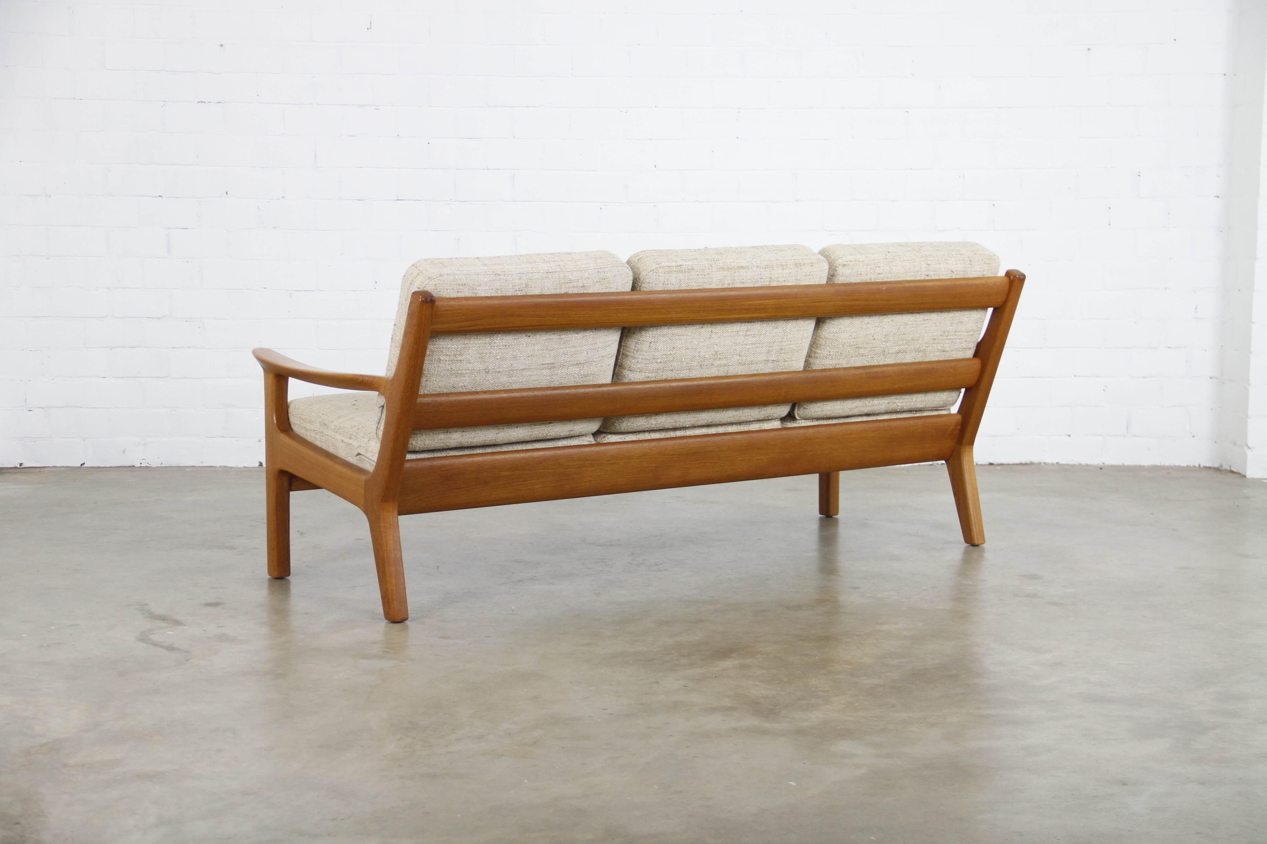 Three-Seat Sofa in Teak by Juul Kristensen for Glostrup Furniture ...