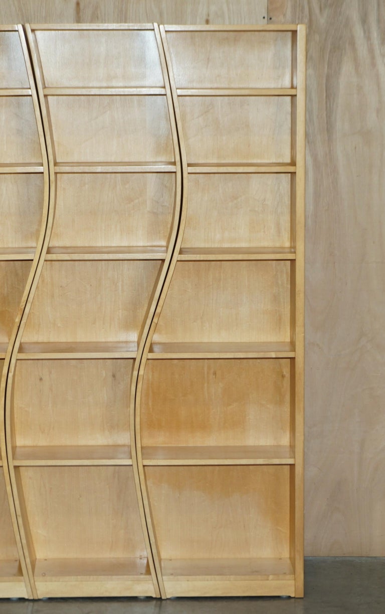 Three Section Very Cool Bendy Library Bookcases Must See Pictures in ...