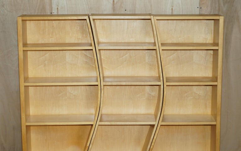 Three Section Very Cool Bendy Library Bookcases Must See Pictures in ...