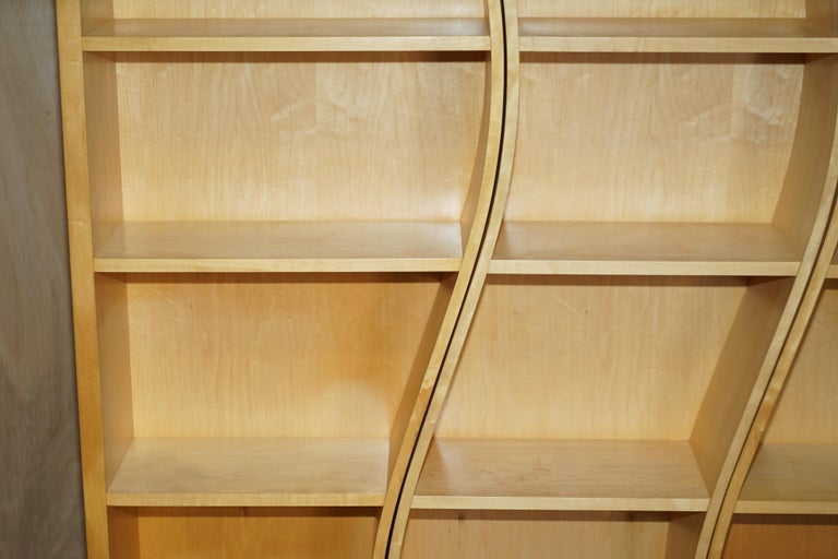 Three Section Very Cool Bendy Library Bookcases Must See Pictures in ...