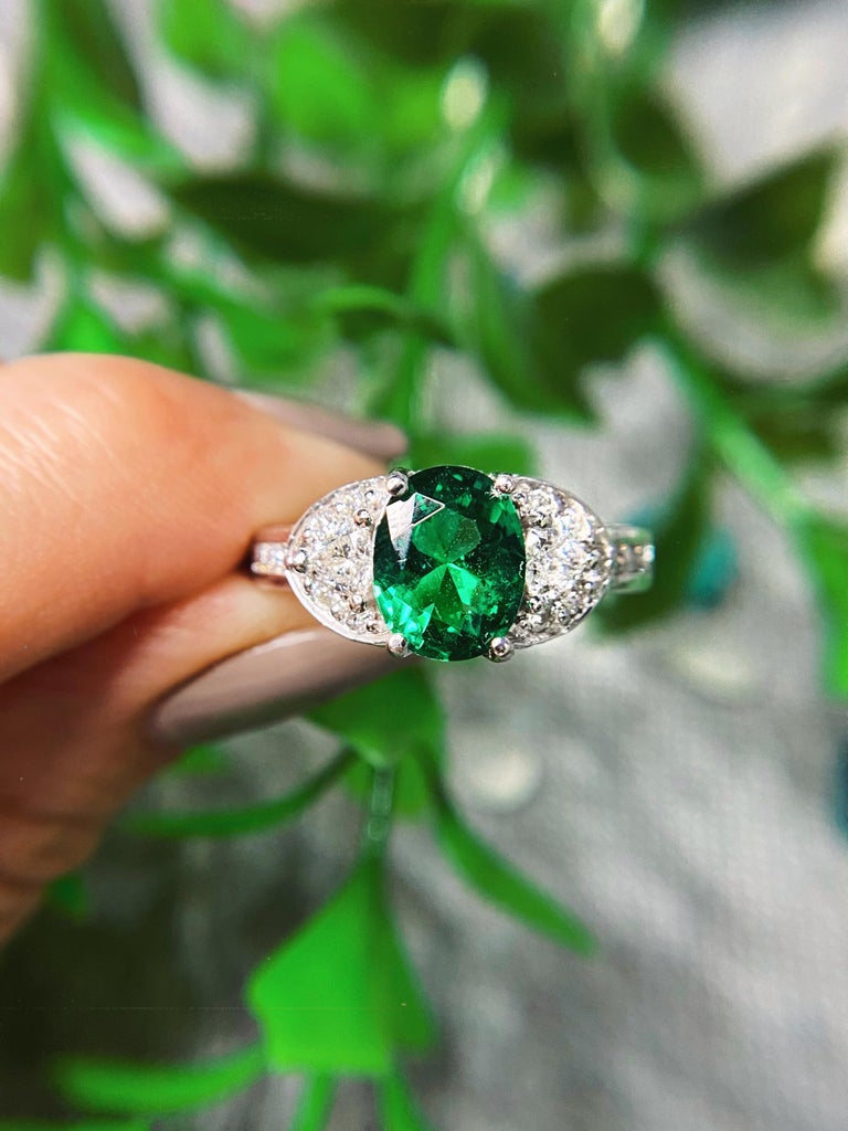 Customizable Three-Stone Cocktail Ring with 3.25ct of Total Diamond ...