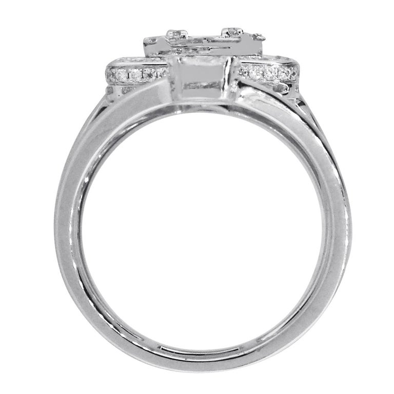 Three-Strand Multi Diamond Ring For Sale at 1stDibs | multi strand ...