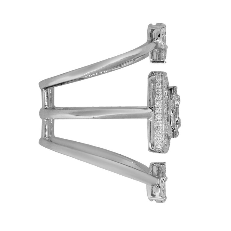 Three-Strand Multi Diamond Ring For Sale at 1stDibs | multi strand ...