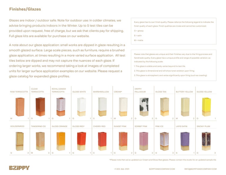 Three-Tier Ceramic Hex Planter in Acai Matte by BZIPPY For Sale at 1stDibs