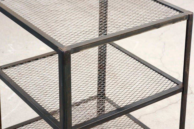 Three-Tier Expanded Metal Shelf Unit, Custom Made to Order For Sale at ...