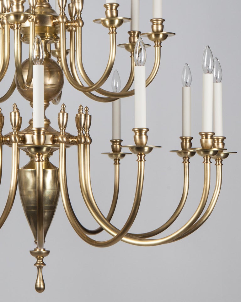 Three-Tier Solid Brass Astrid 24 Chandelier by Remains Lighting ...