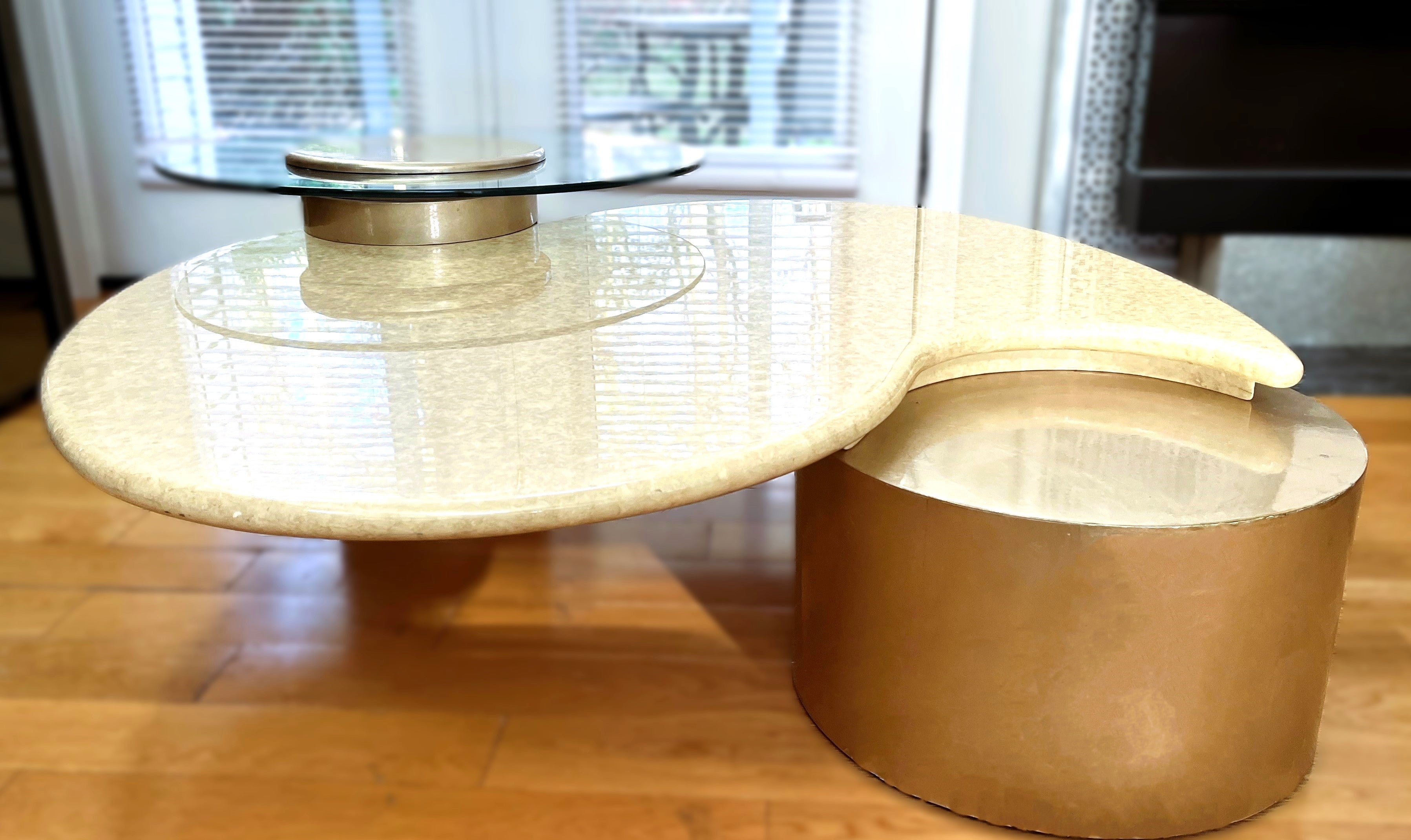 Three Tiered Coffee Table attr. to Roger Rougier For Sale at 1stDibs