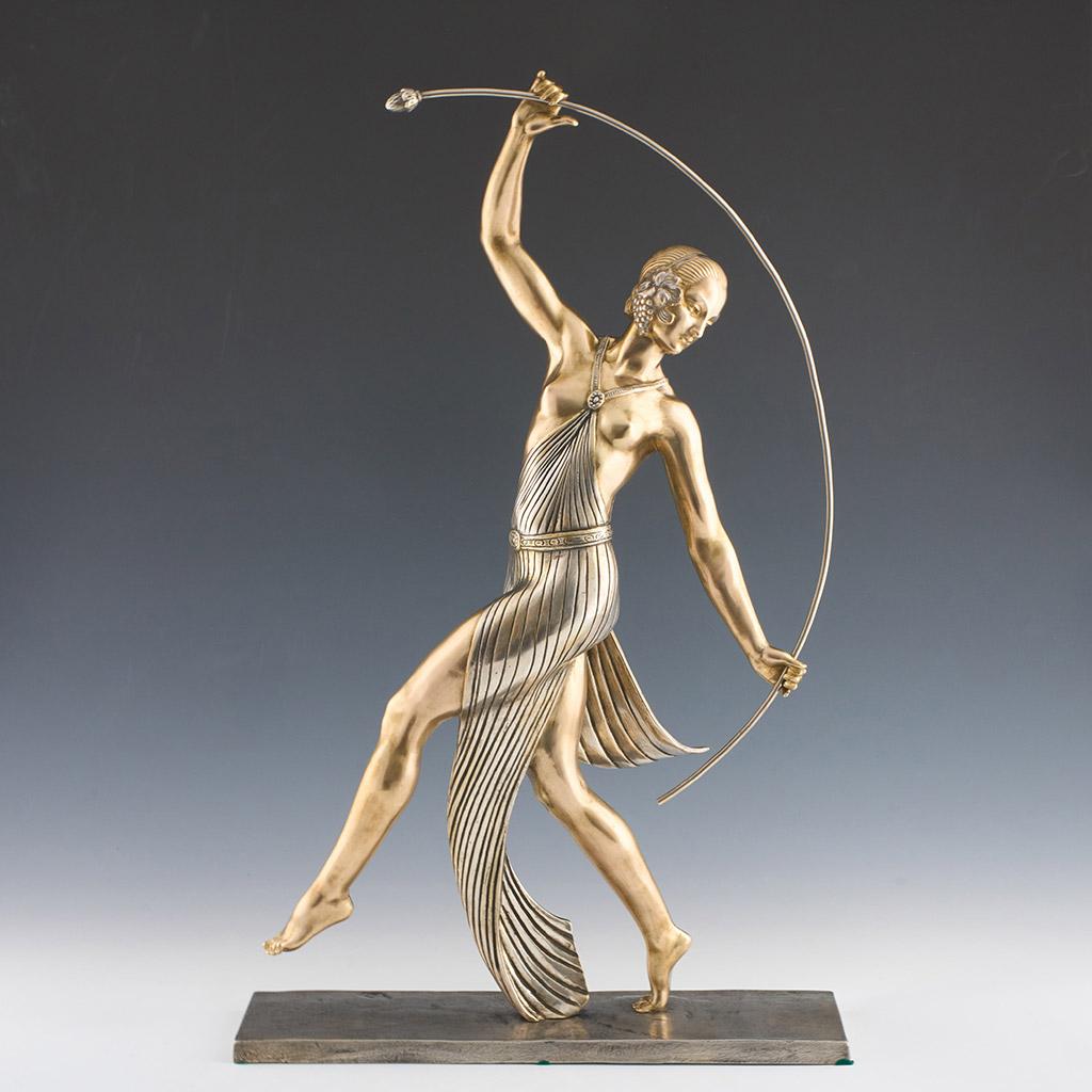 'Thrysus Dancer' An Original Art Deco Bronze Sculpture by JD Guirande ...