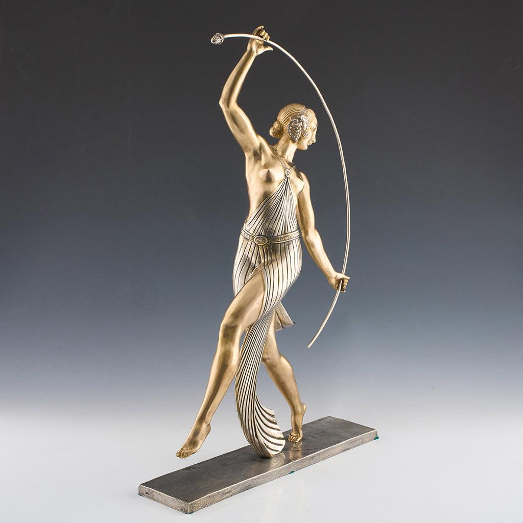 'Thrysus Dancer' An Original Art Deco Bronze Sculpture by JD Guirande ...