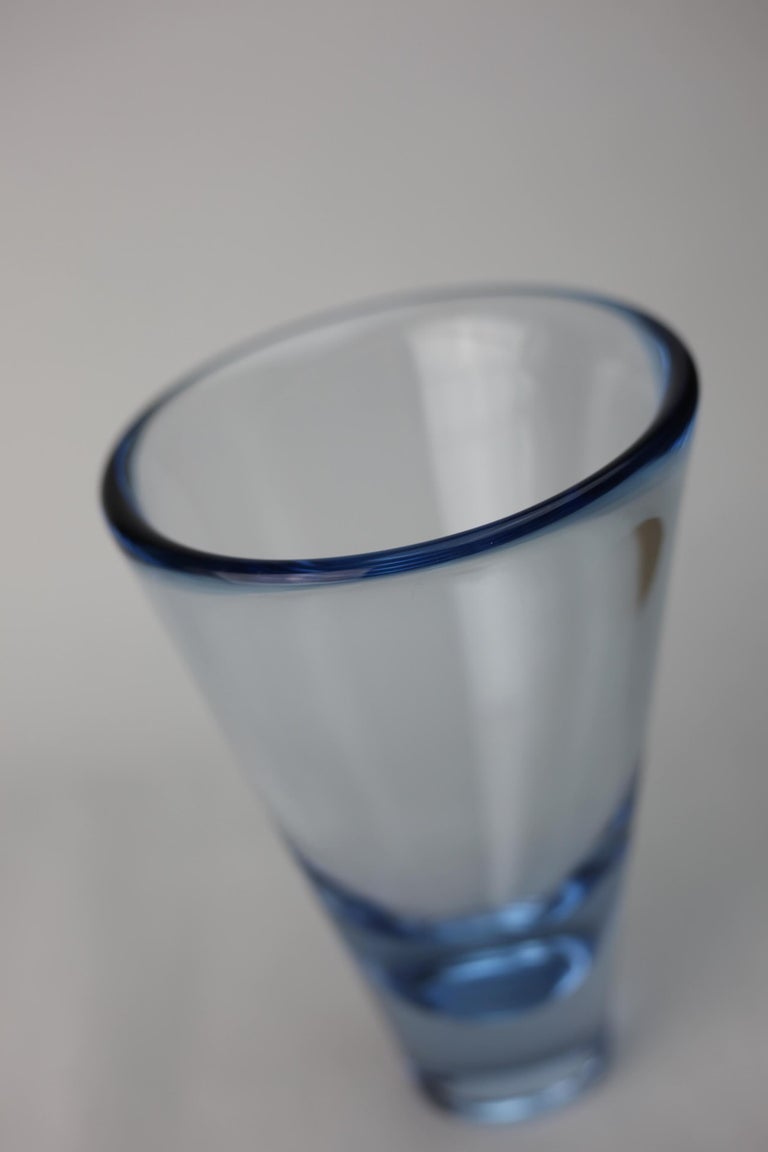 ''Thule'' Vase By Per Lütken for Holmegaard, Signed For Sale at 1stDibs