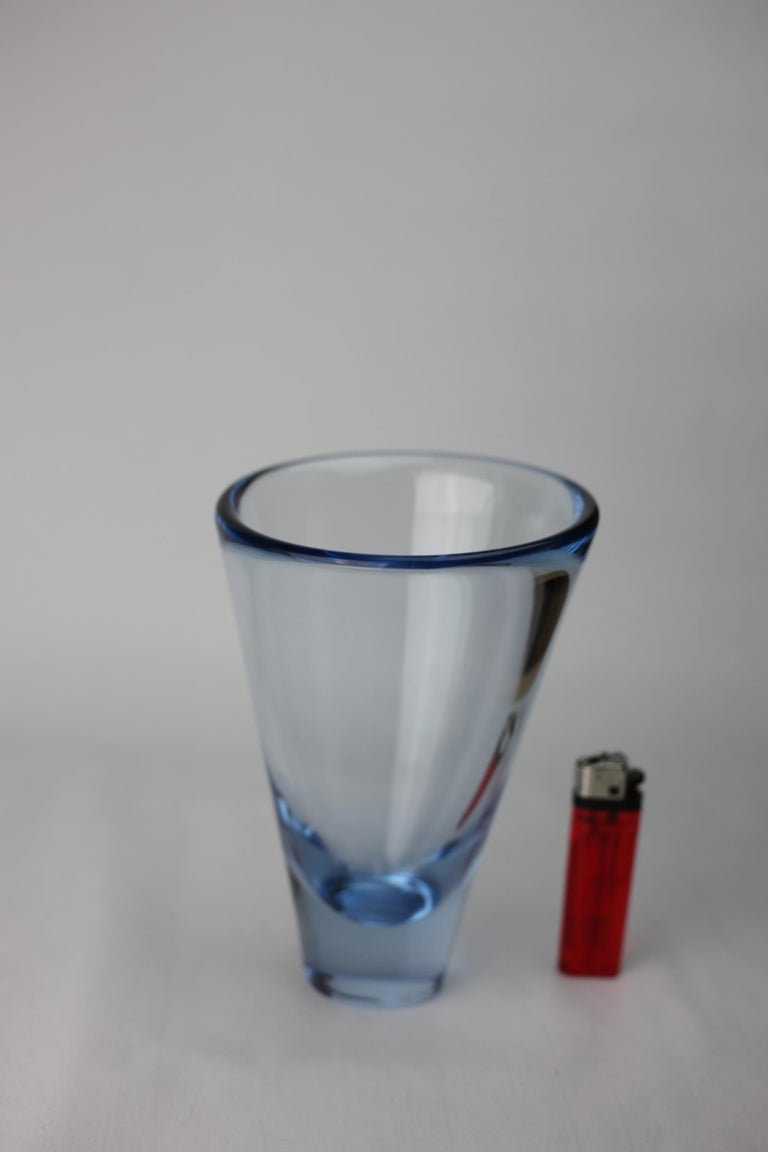 ''Thule'' Vase By Per Lütken for Holmegaard, Signed For Sale at 1stDibs